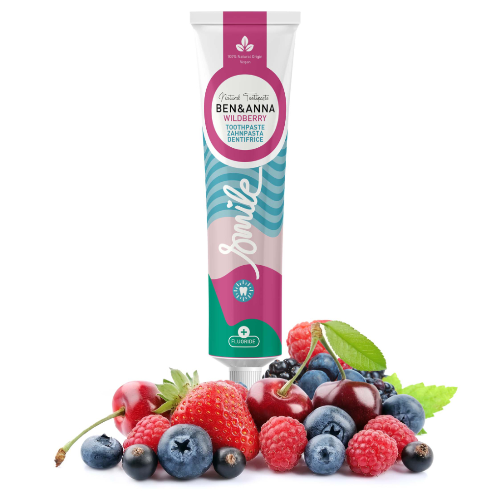 Dentífrico natural Wildberry con 1450 ppm de flúor de Ben&Anna en Idun Nature - Tienda Online de ...