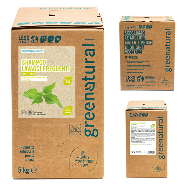 Champú ecológico para uso frecuente con Lino y Ortiga (5Kg.) de ...