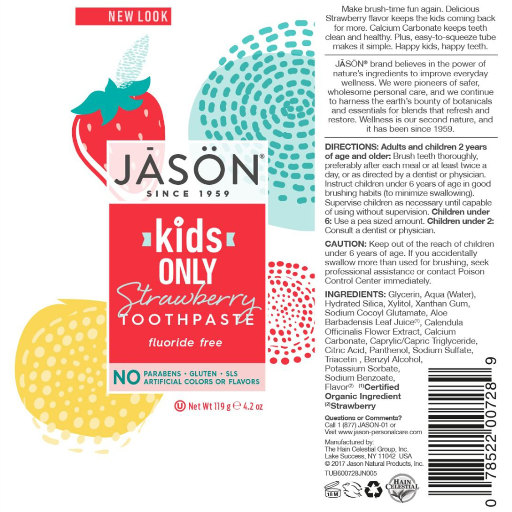 Dentífrico infantil de fresa Kids Only! de Jason en Idun Nature ...